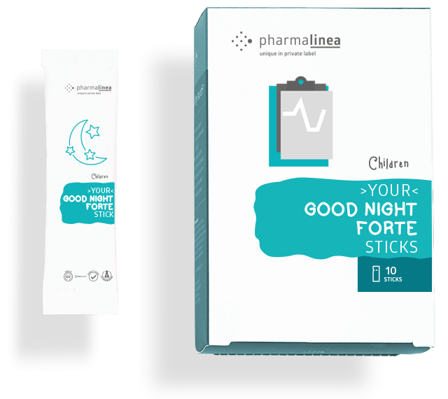 Private label supplements I Good night forte sticks - PharmaLinea