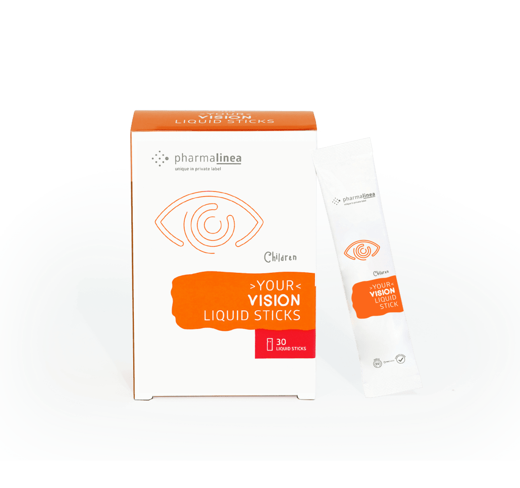 Private label supplements I Vision liquid sticks - PharmaLinea