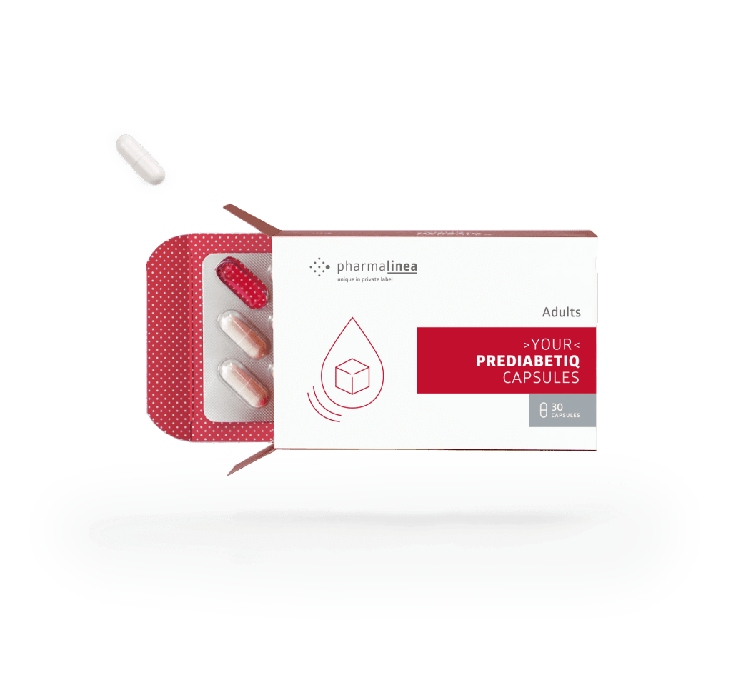 Private label supplements I Prediabetiq capsules - PharmaLinea